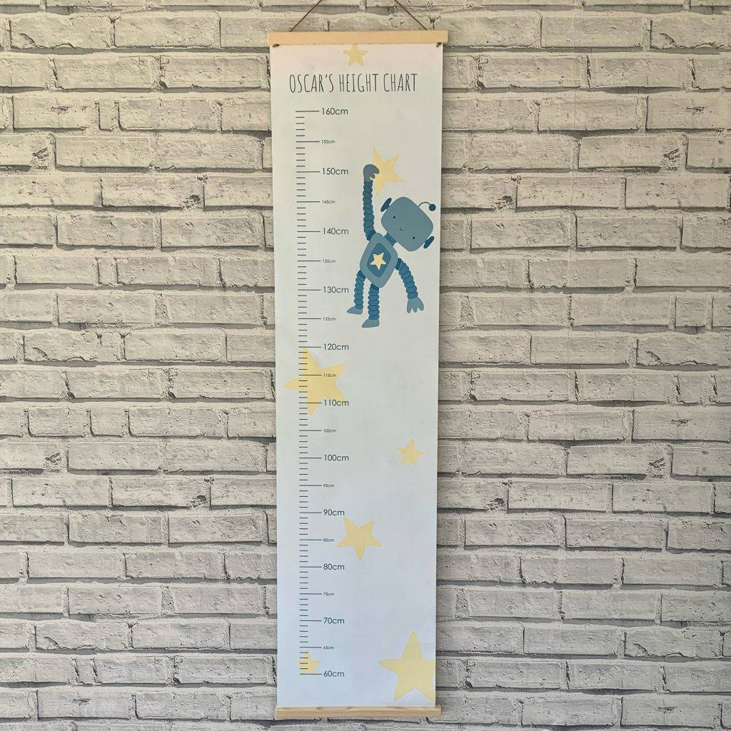 Robot Height Chart - Archibald and Theodore